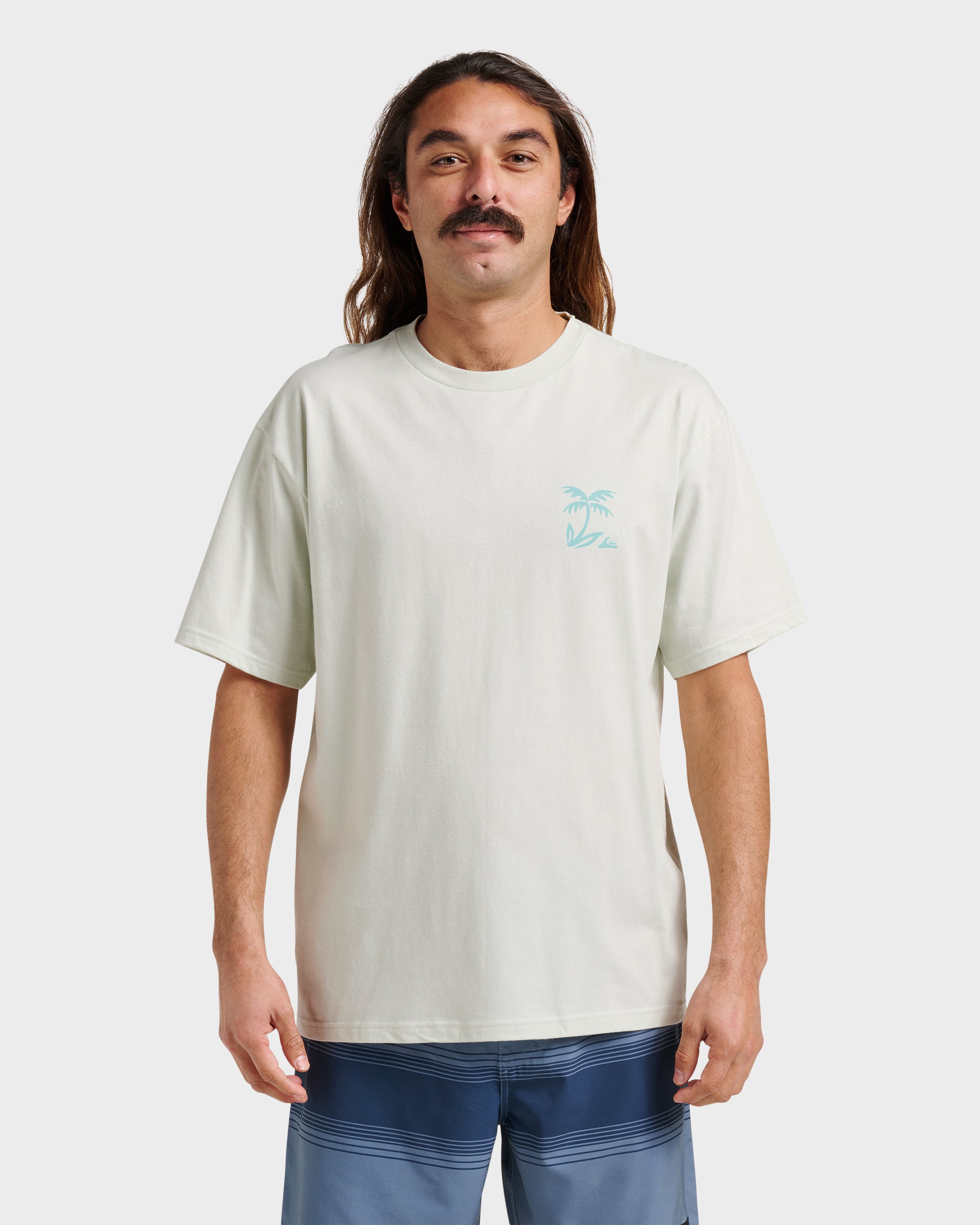 Waterman Back Band Classic T-shirt - Smoke | Quiksilver