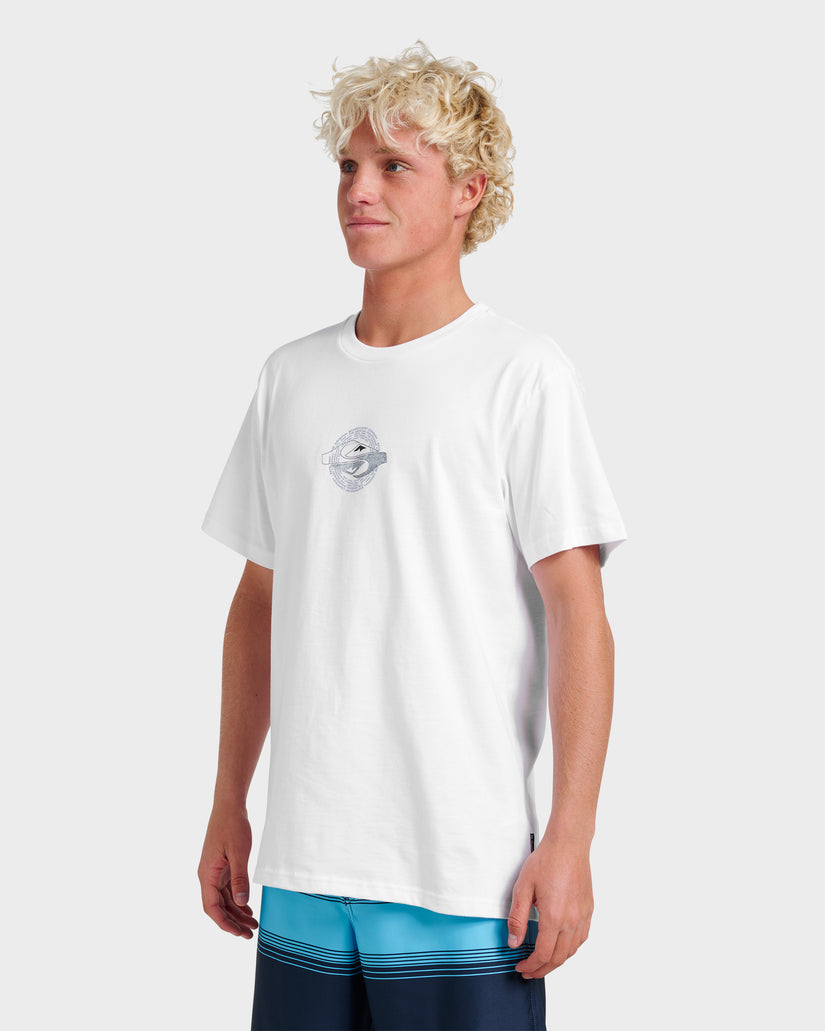 Yin Vortex Classic T-shirt - White | Quiksilver